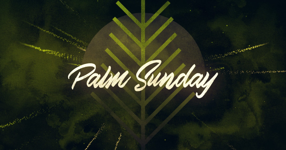 Particle Rays Palm Sunday Title | Still Background
