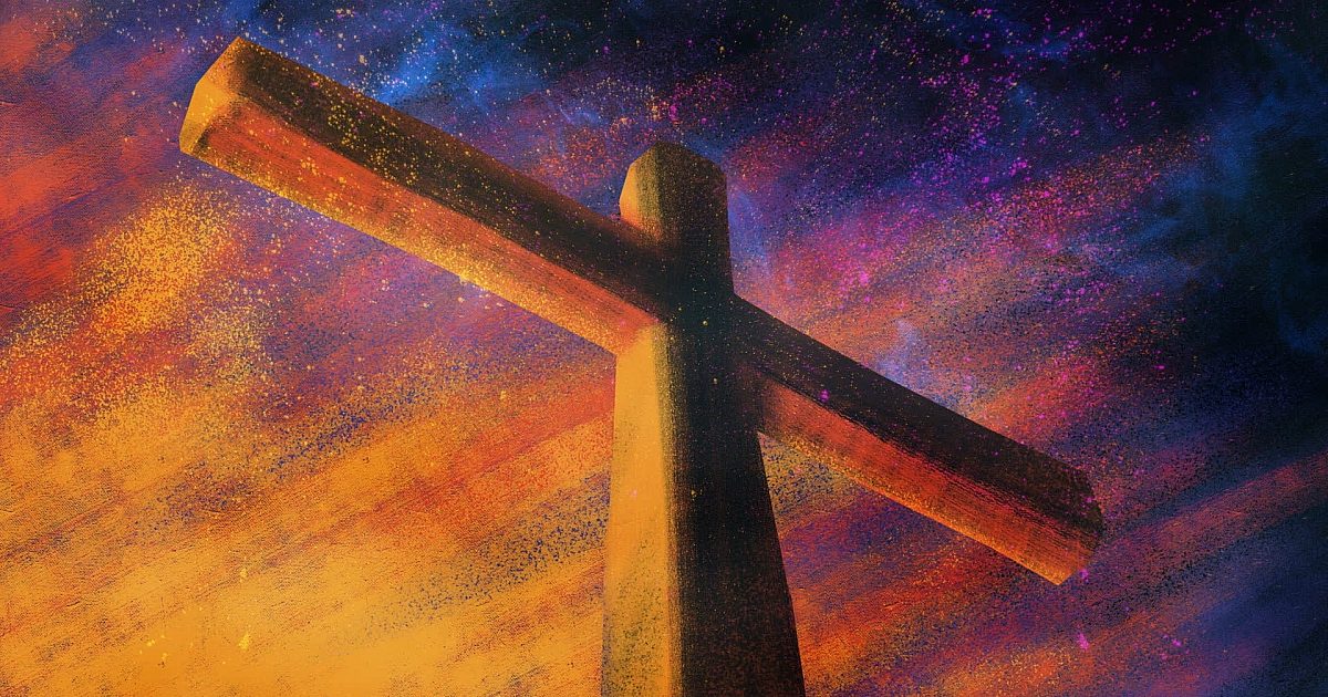 Radiant Paint Still Cross 03 | Still Background