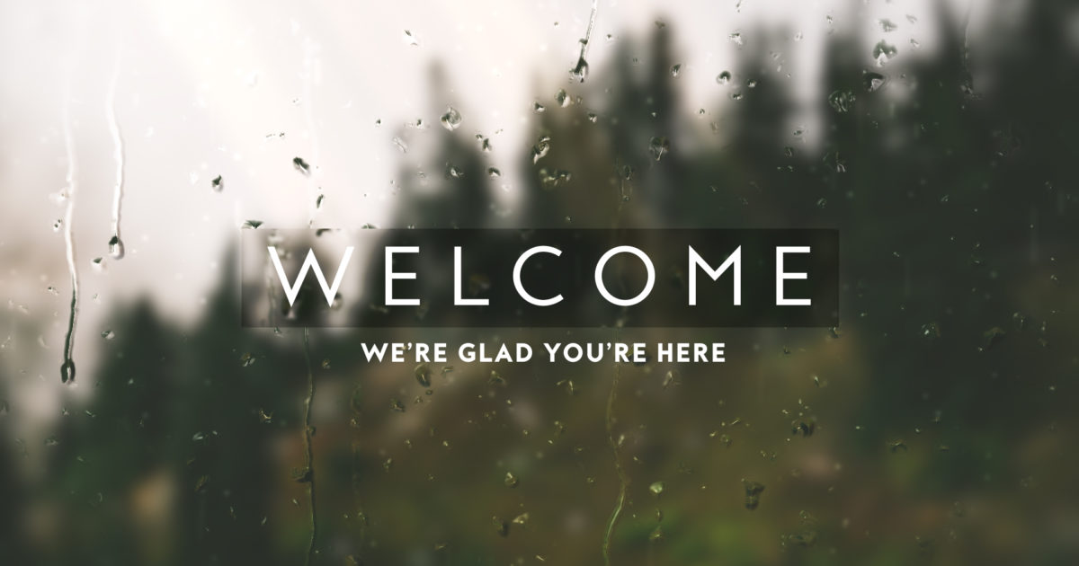 Rainy Day Welcome Still Background
