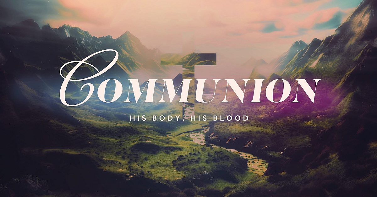 Reflective Cross Communion Still | Still Background