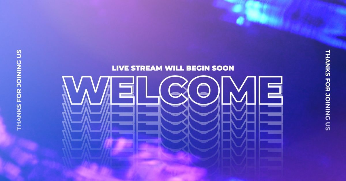 Refraction Welcome Live Stream Still Background
