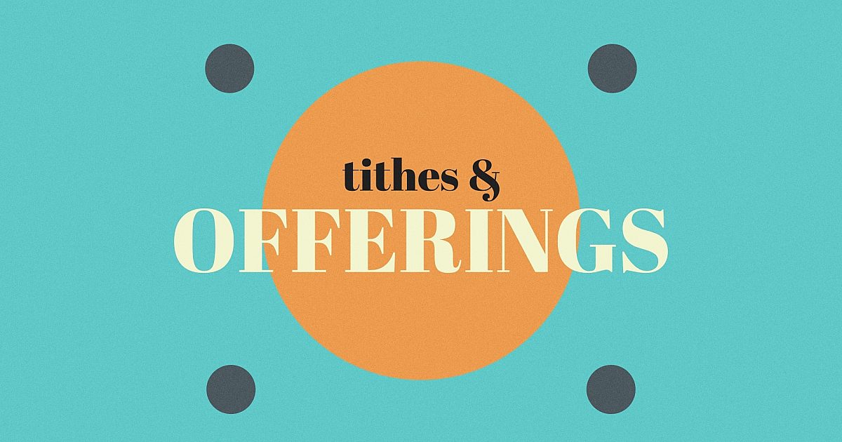 Retro Color Still Tithes and Offerings | Still Background