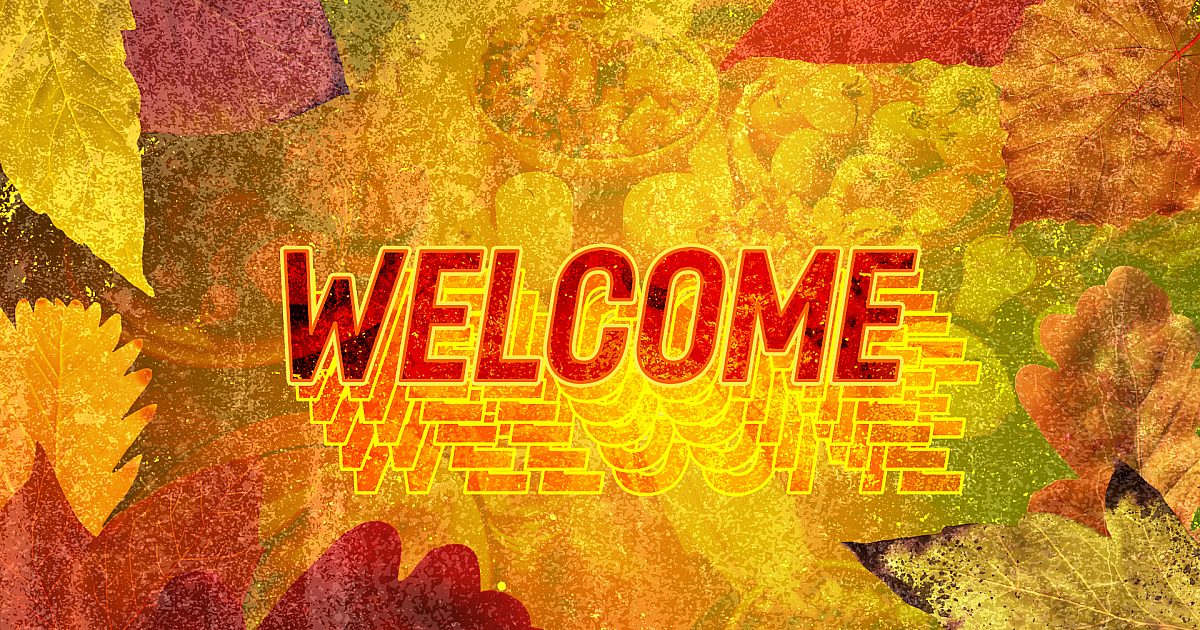 Seasonal Vibes Thanksgiving Welcome Graphic | Still Background