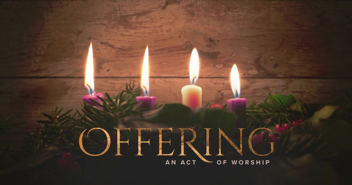 Simple Advent Offering Still Background