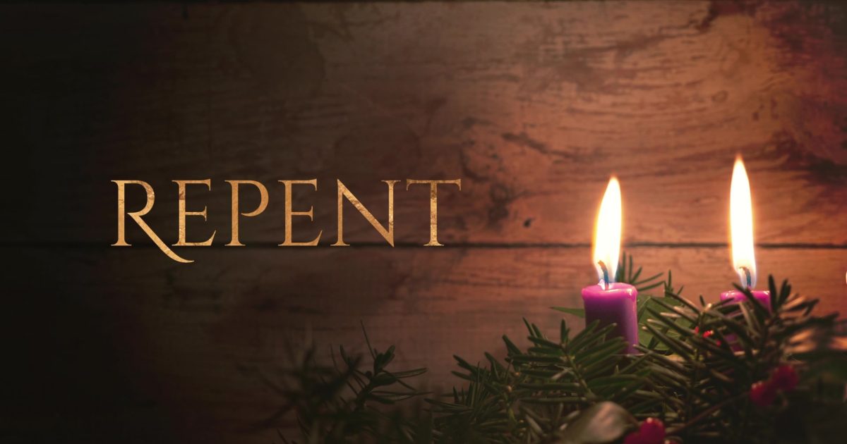 Simple Advent Repent Still Background