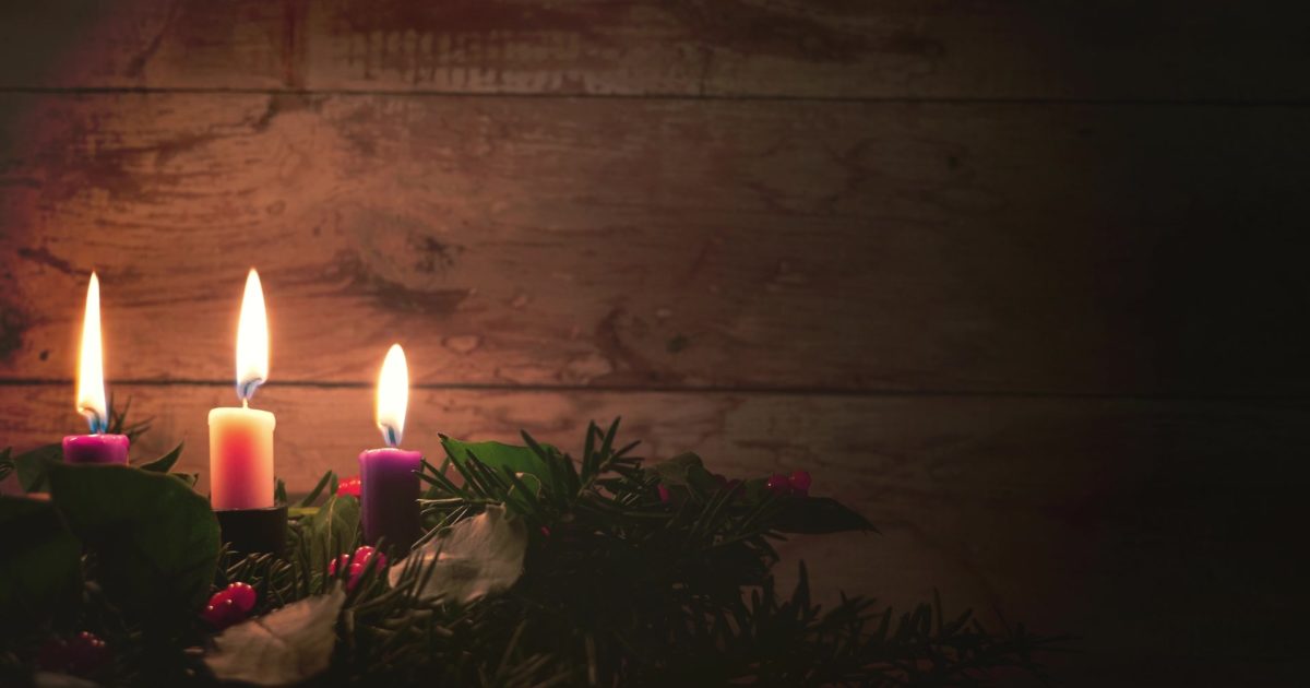 Simple Advent Three Still Background