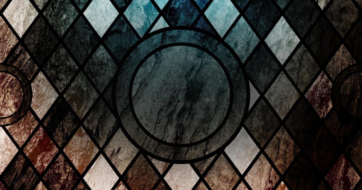 Simple Stained Glass Diamonds Still Background