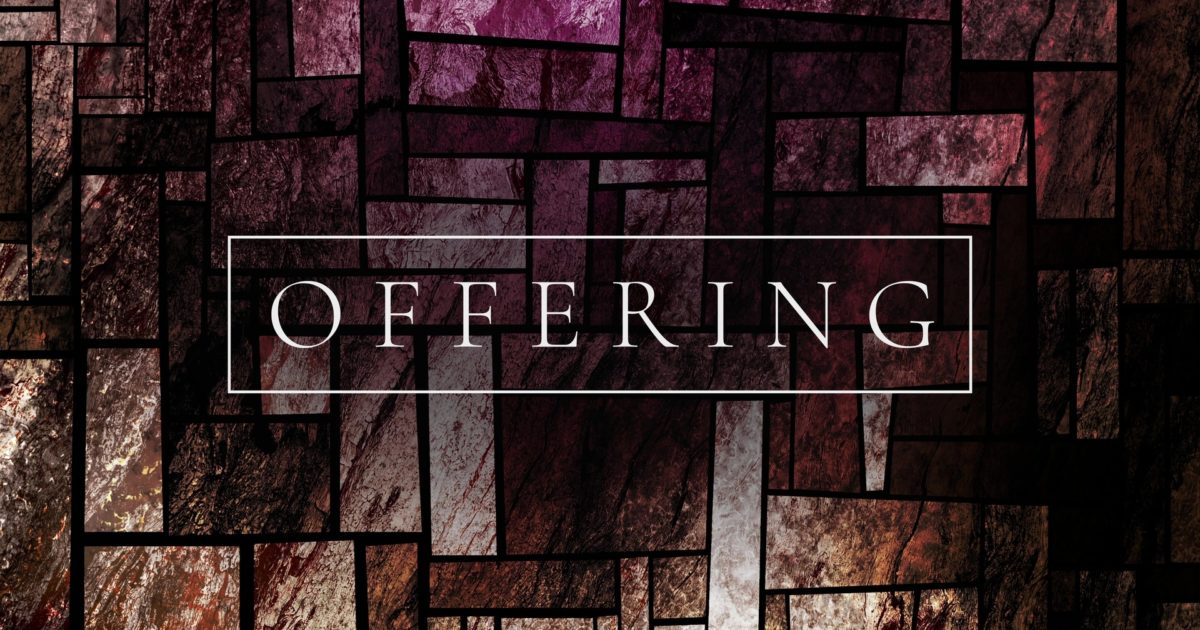 Simple Stained Glass Offering Still Background