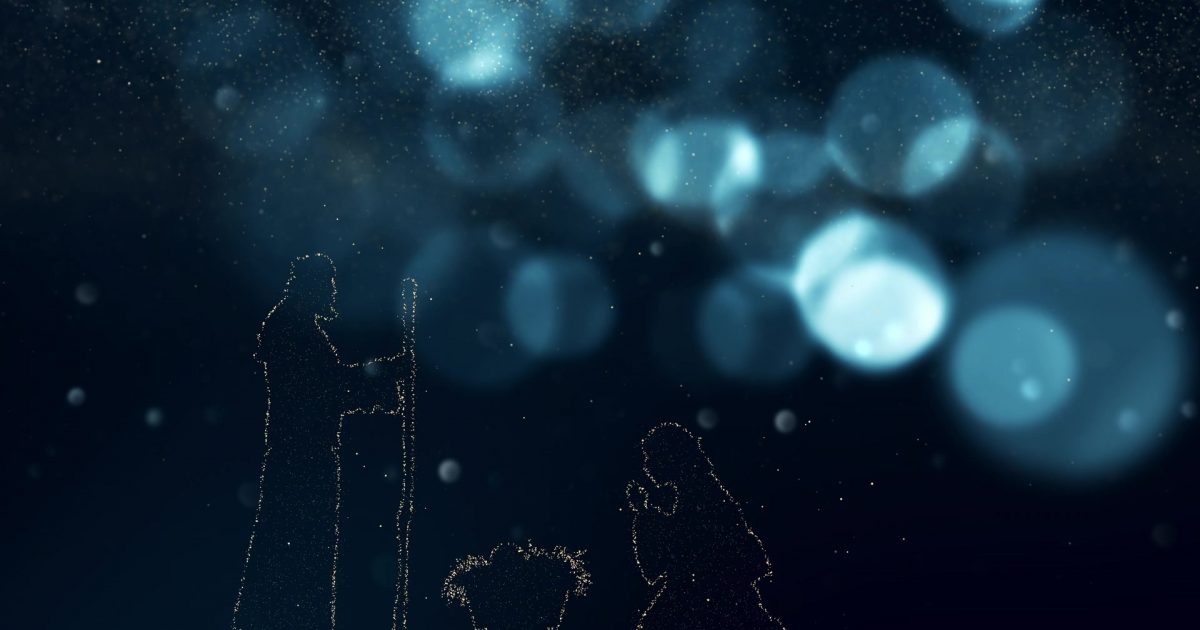 Sparkly Christmas Nativity Still | Still Background