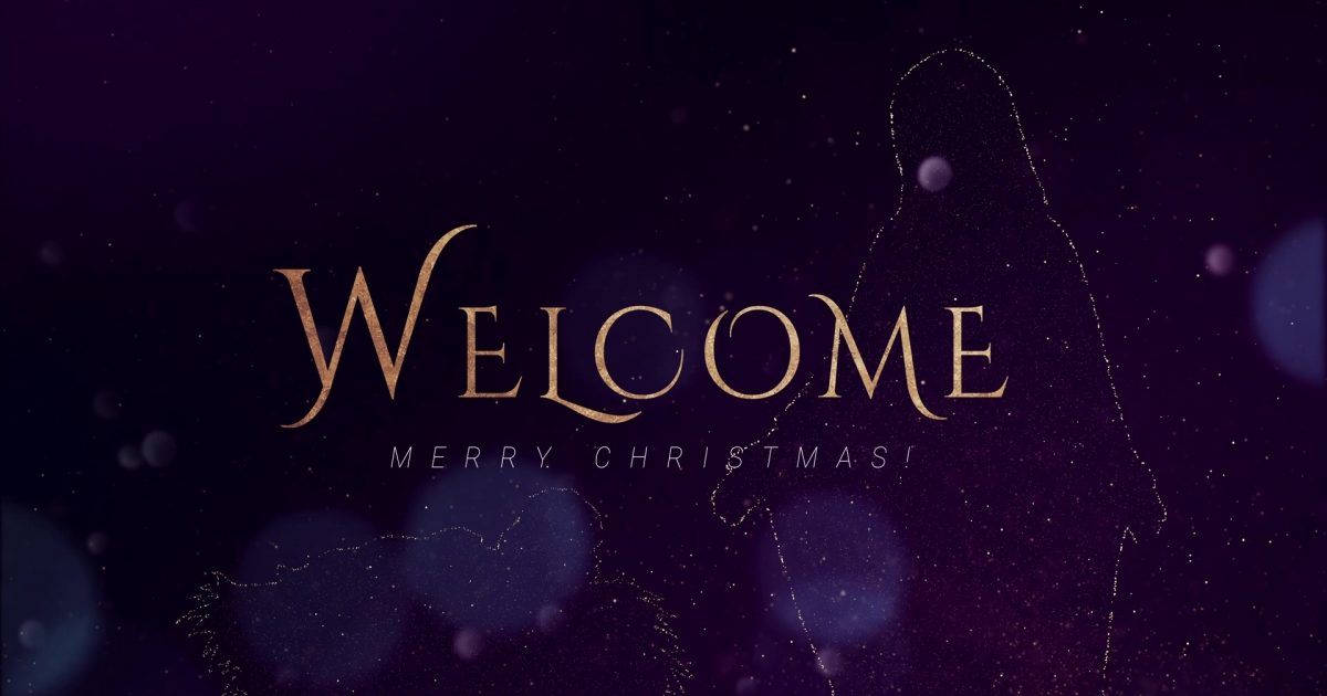 Sparkly Christmas Welcome Still | Still Background