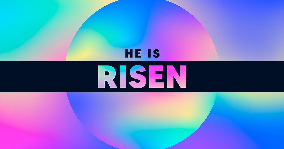 Spring Gradient He Is Risen Still | Still Background