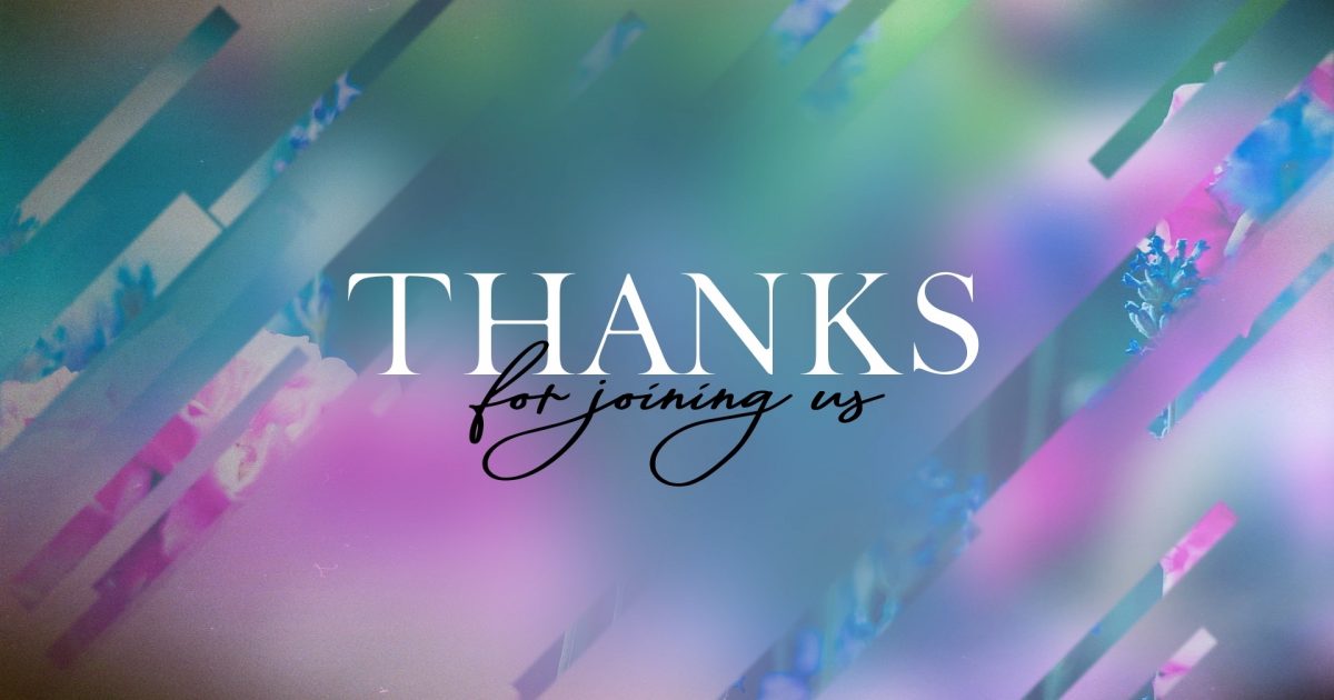 Spring Journey Thanks for Joining Us Still | Still Background