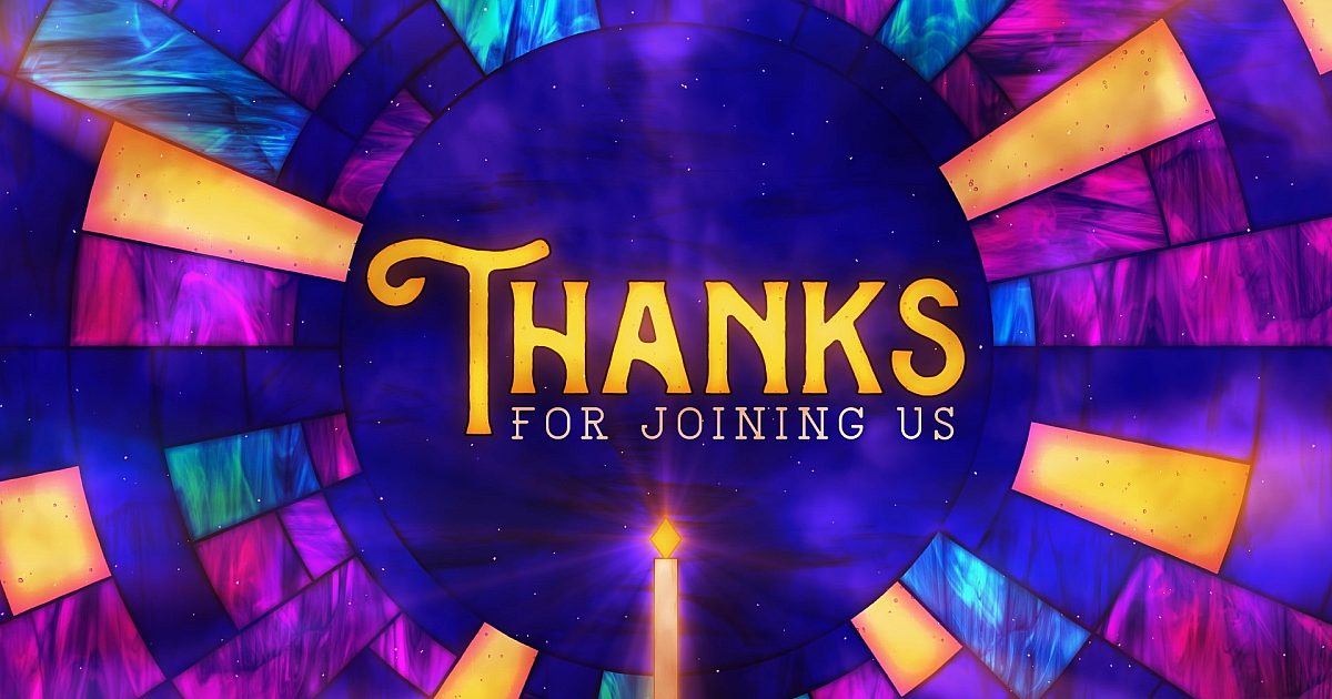 Stained Glass Christmas Closing Still | Still Background