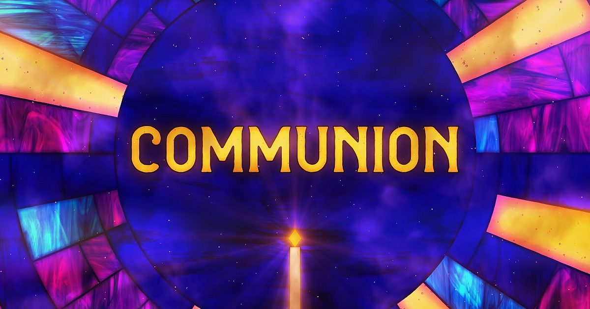 Stained Glass Christmas Communion Still | Still Background