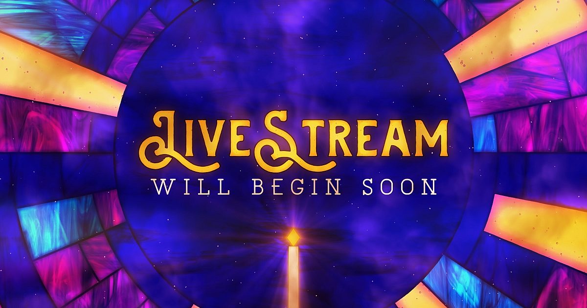 Stained Glass Christmas Live Stream Still | Still Background