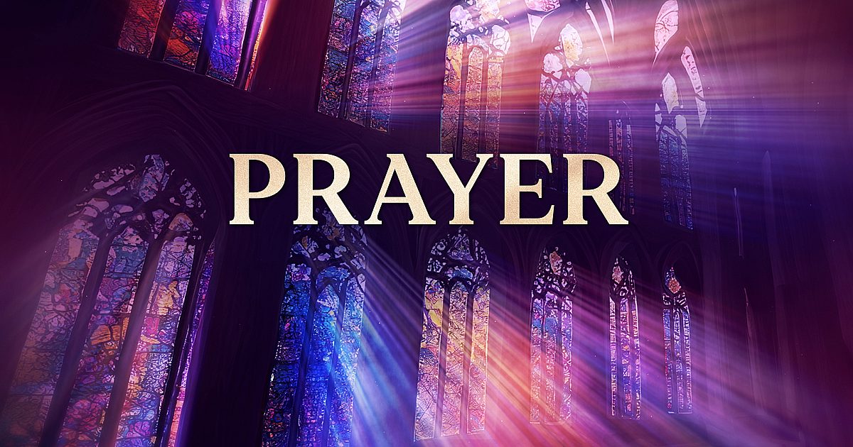 Stained Glass Scene Prayer Still | Still Background