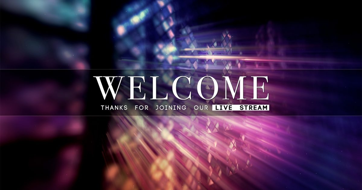 Stained Glass Stream Welcome Still | Still Background