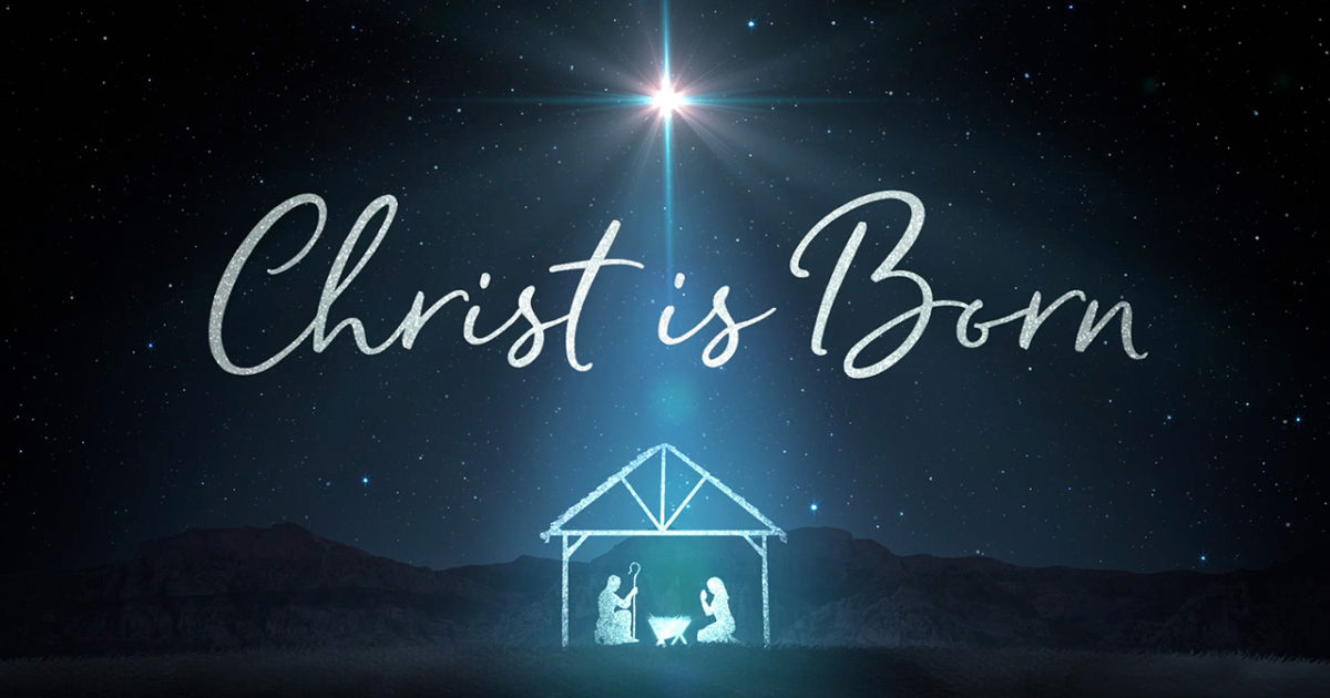 Starlight Nativity Christ Is Born | Still Background