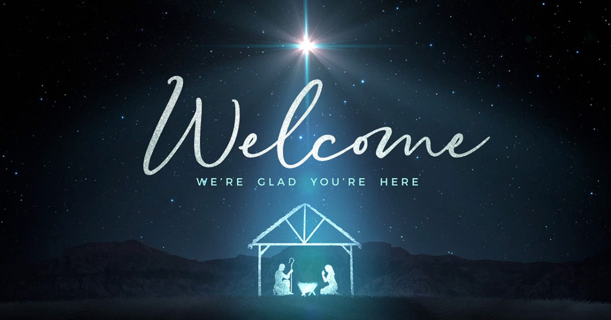 Starlight Nativity Welcome | Still Background