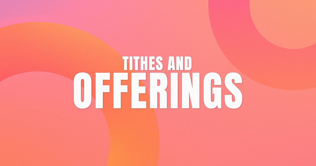 Sunset Gradients Tithes and Offerings | Still Background