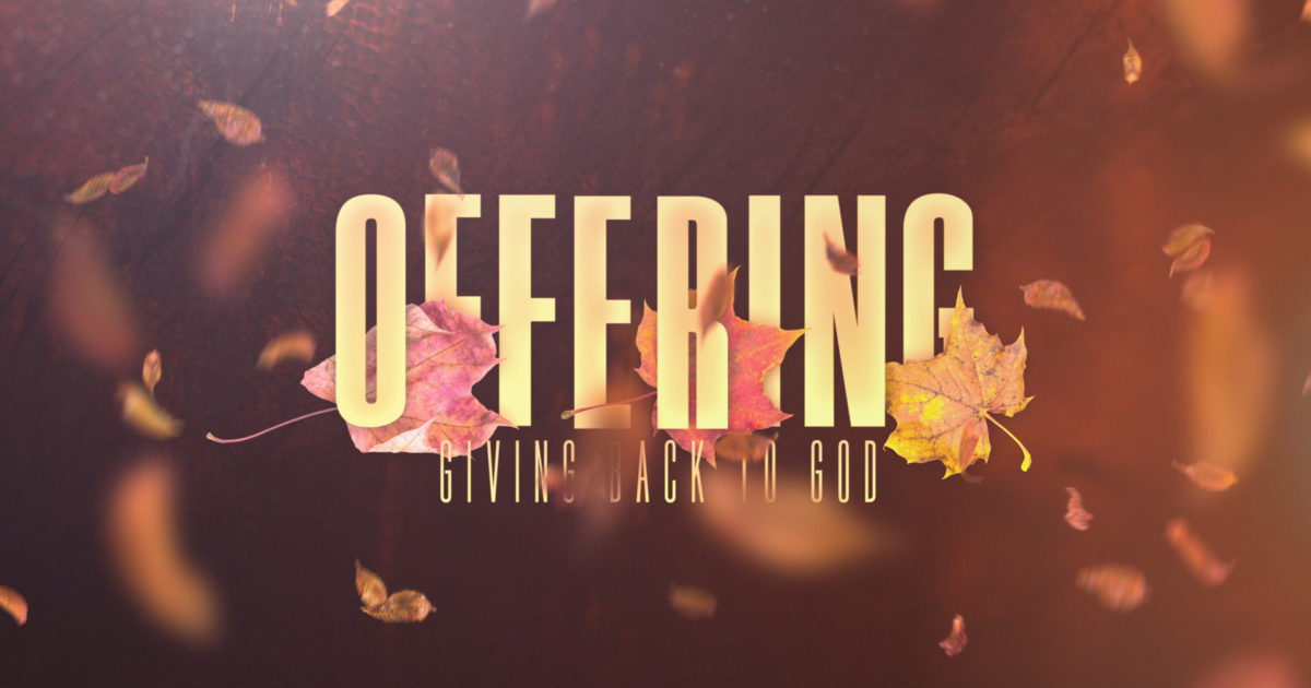 Thankful Fall Offering Still Background