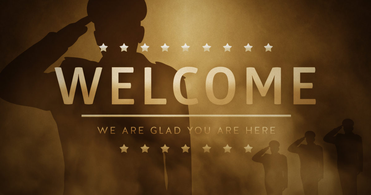 Veterans Salute Welcome Stil | Still Background