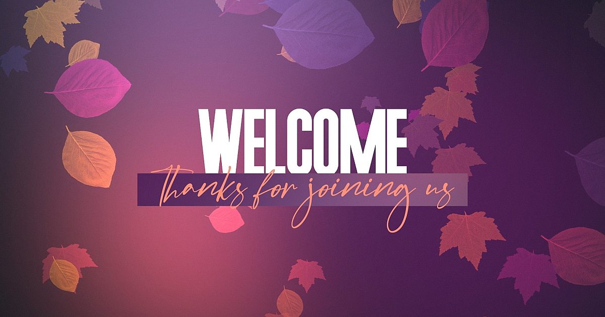 Vibrant Fall Welcome Still | Still Background