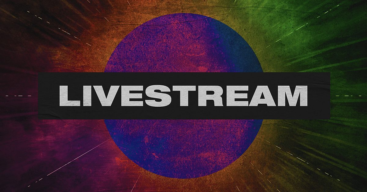 Vibrant Holy Week Livestream Graphic | Still Background