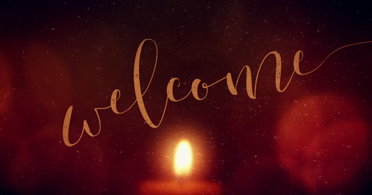Warm Advent Glow Welcome Background