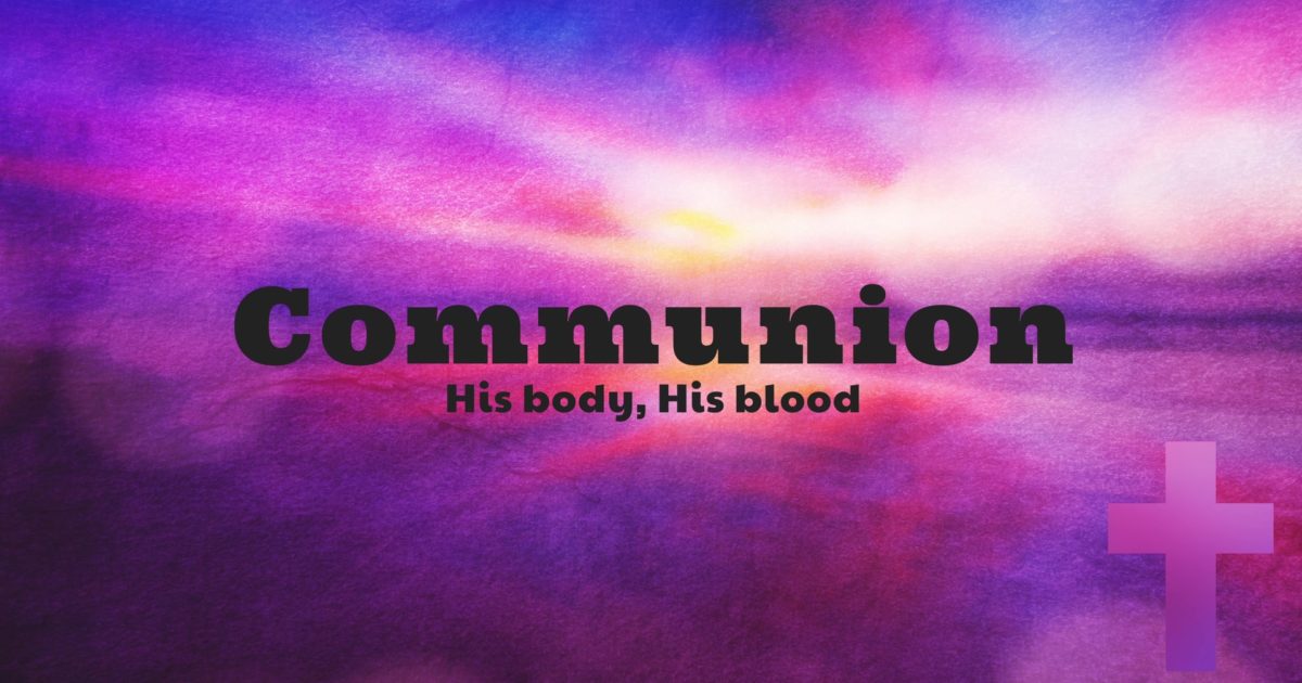 Watercolor Cross Communion Still | Still Background