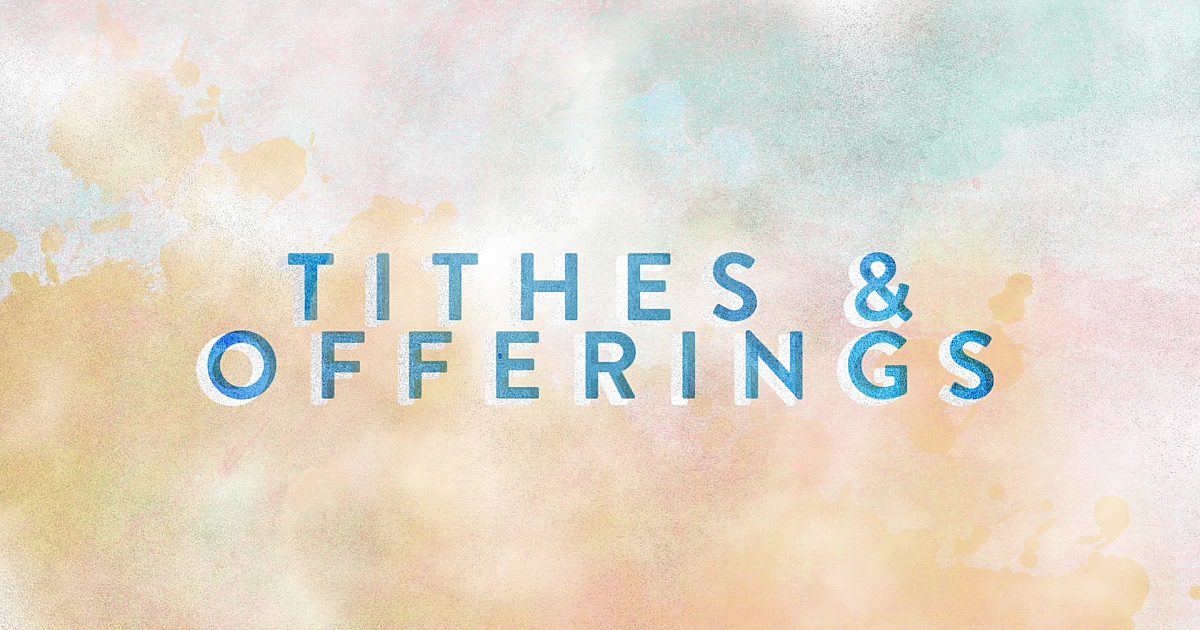 Watercolor Life Tithes And Offerings | Still Background