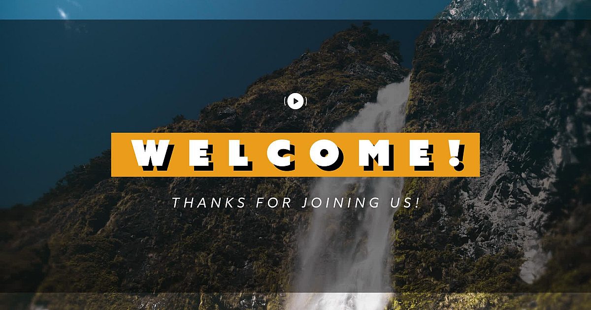 Waterfalls Welcome Stream Still | Still Background