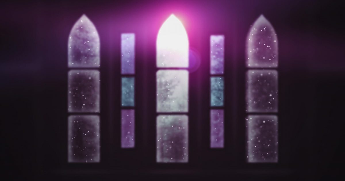 Winter Windows Cathedral | Motion Video Background