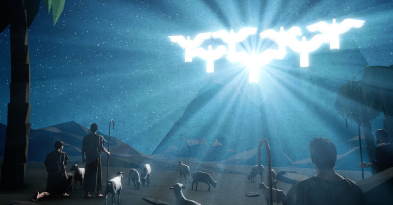 Angels Nativity Background
