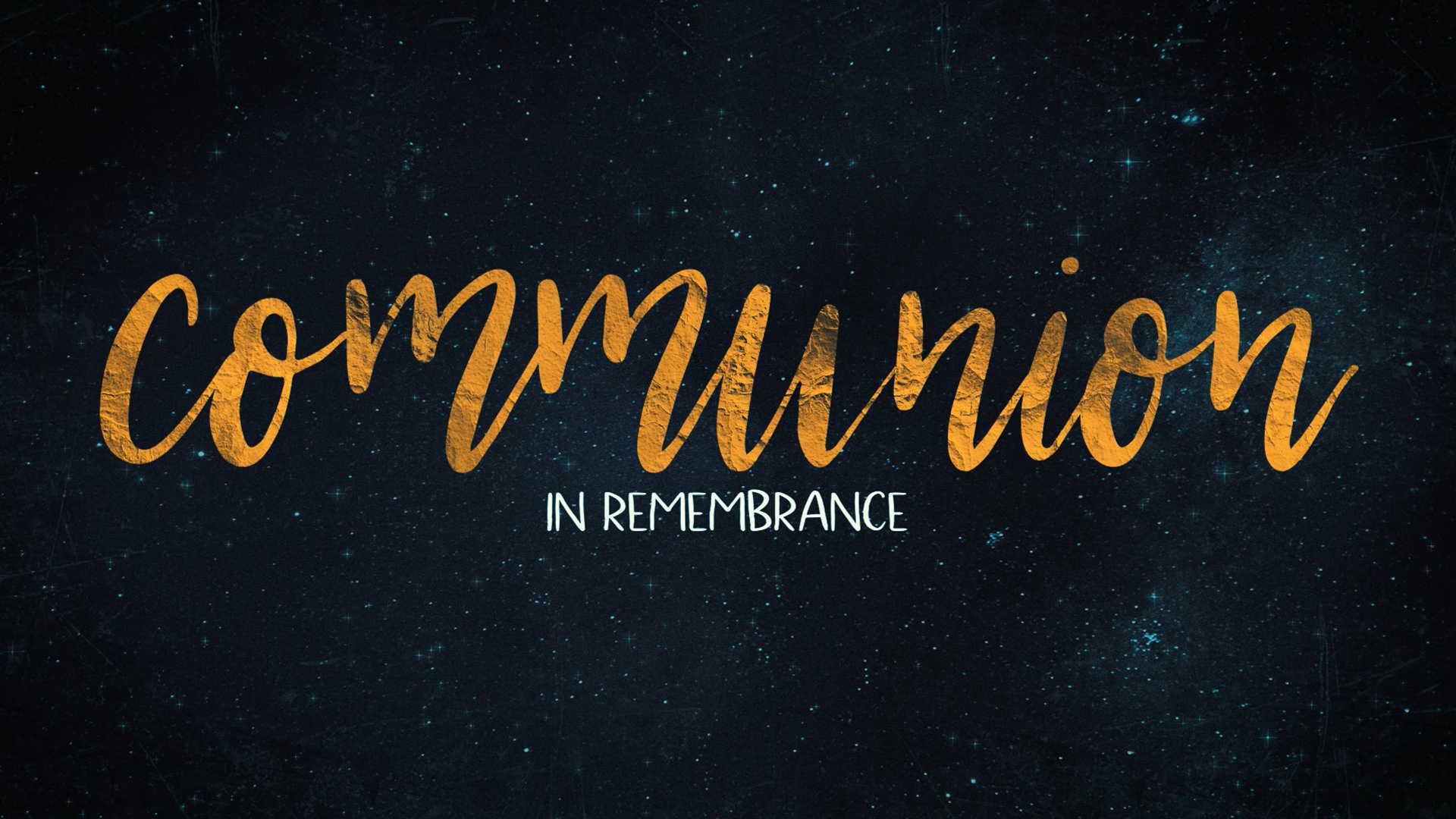 Christmas Gold Communion Motion Background | The Skit Guys