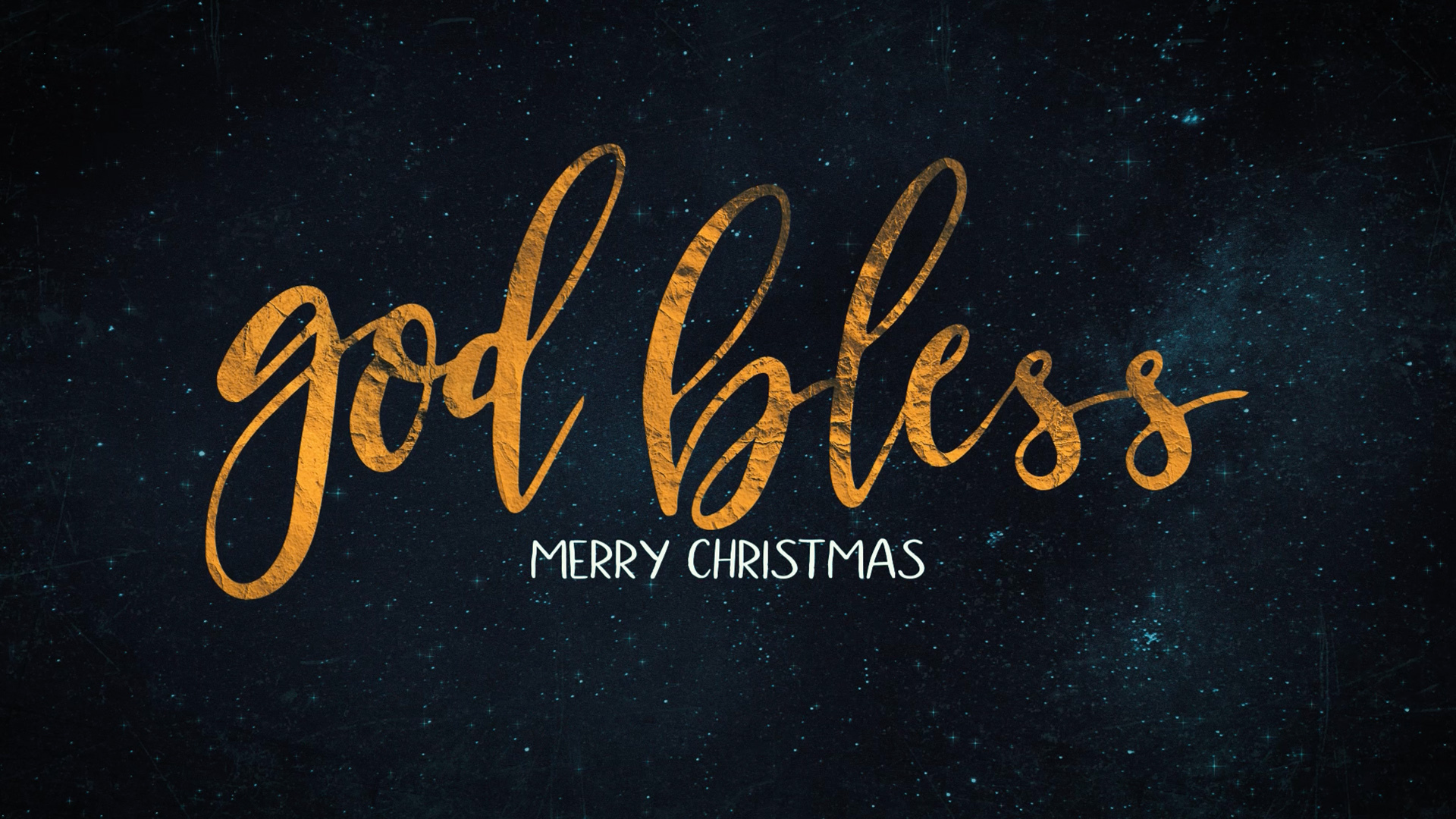 Christmas Gold God Bless Motion Background | The Skit Guys